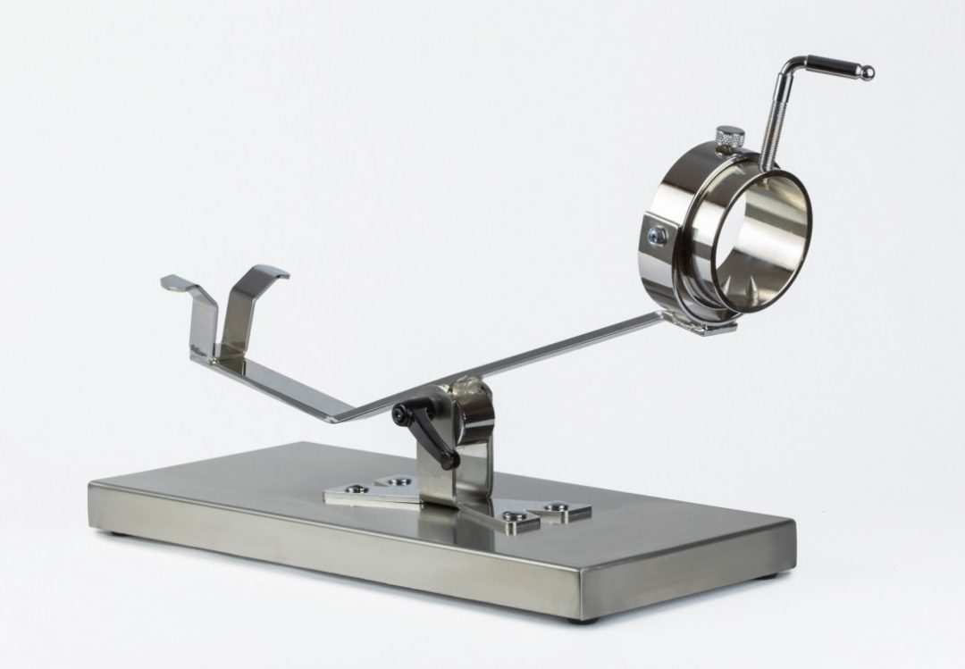 Jamonero basculante con cabezal Giratorio Inox y base Acero Inox ...